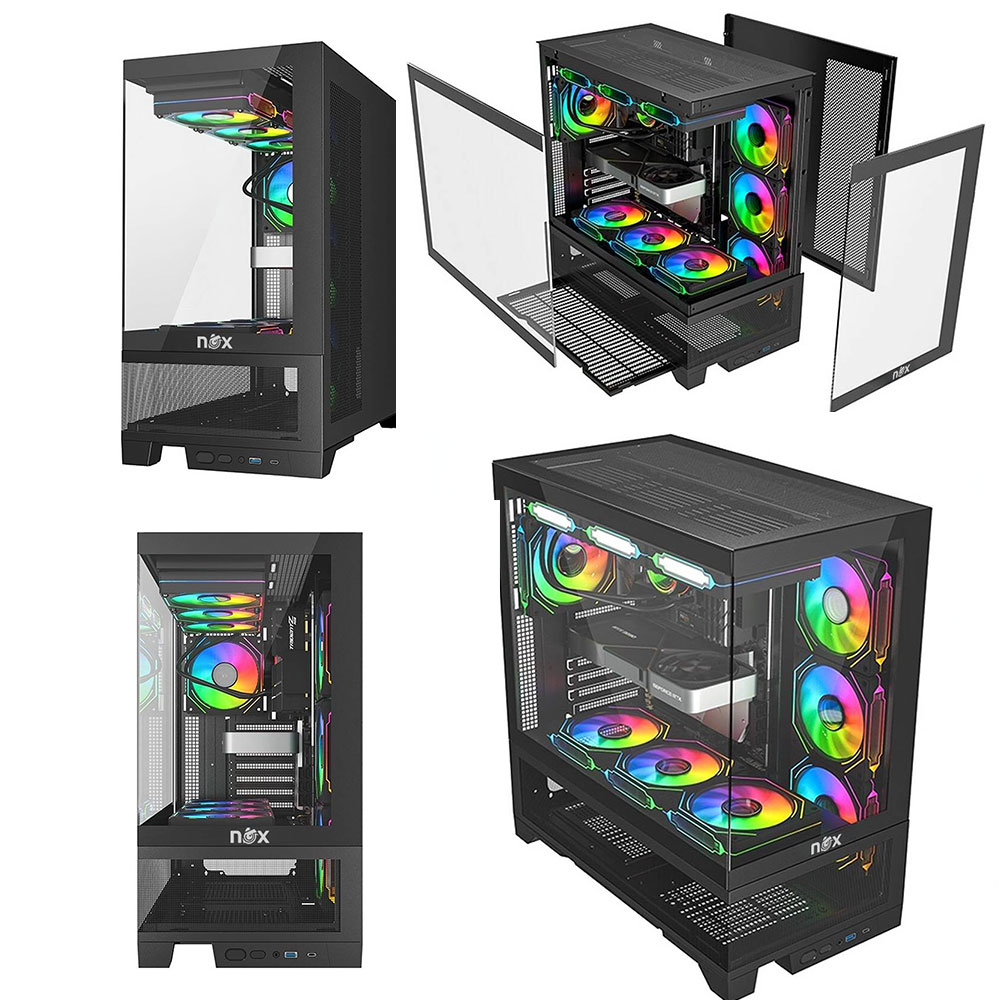 BOITIER NOX INFINITY FLOW BLACK ARGB – PROMOTECH IT